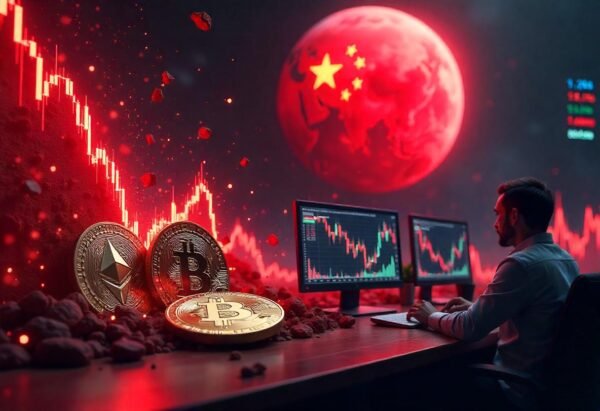 Bitcoin and Ethereum Drop as China Tariffs Liquidations | Live Bitcoin News