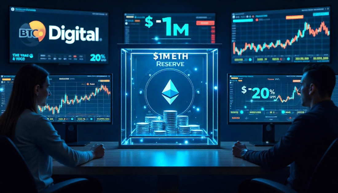 BTC Digital Sets Up $1M ETH Reserve, Shares Jump 14% | Live Bitcoin News